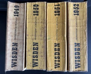 Wisden Auction - 1949-1988 Wisden Collection All Linen except 1971 hard ...